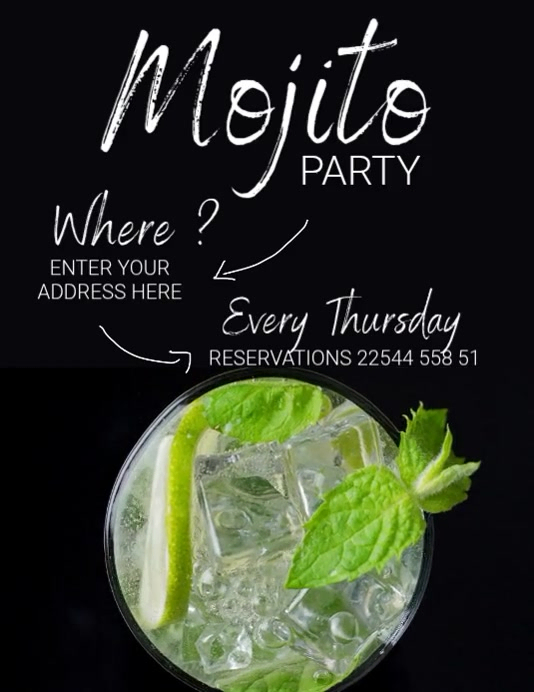 MOJITO (1) Template | PosterMyWall