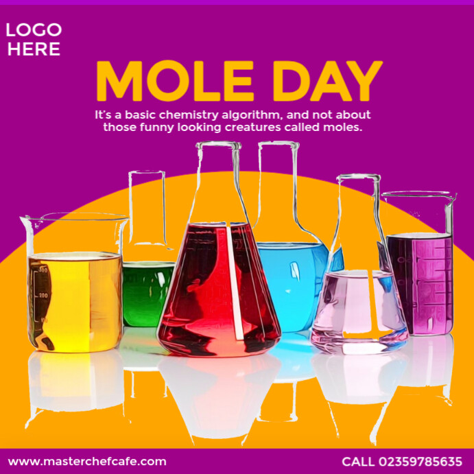 Mole Day Template | PosterMyWall