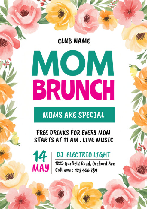 Mom Brunch Template | PosterMyWall