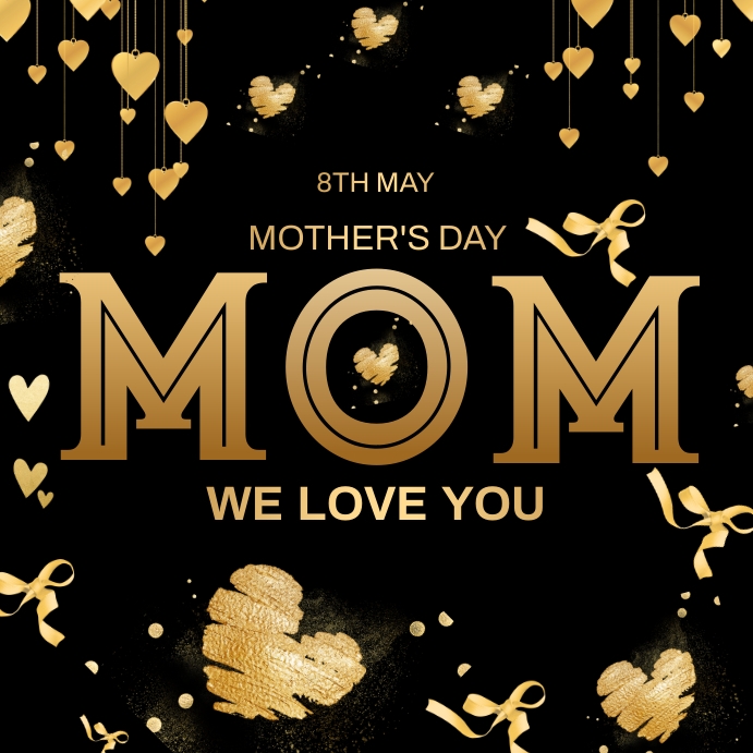 Mom We love you Template | PosterMyWall