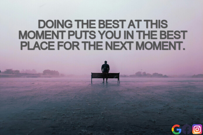 MOMENT AND PLACE QUOTE TEMPLATE | PosterMyWall