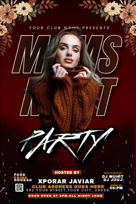 Moms Night Party Ads Template | PosterMyWall