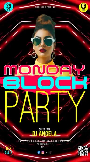 Copy of Monday Block Party | PosterMyWall