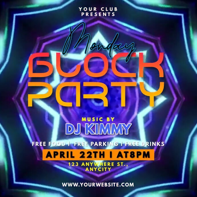 monday block party Template | PosterMyWall