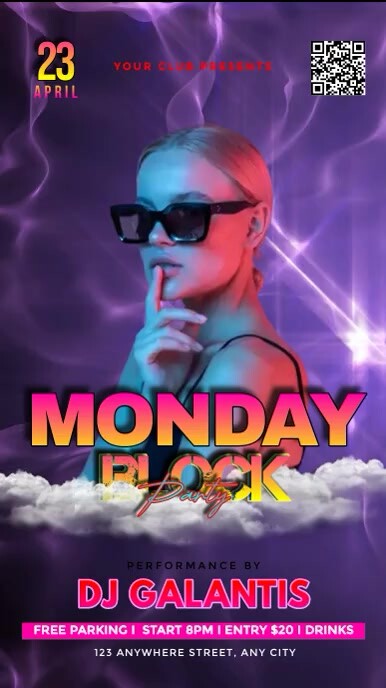 Monday Block Party Template | PosterMyWall