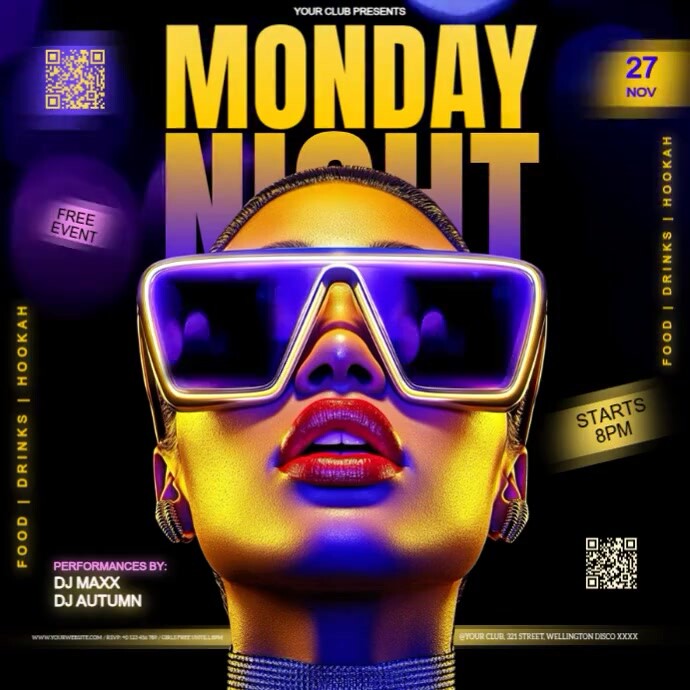 Plantilla de Monday Club Party Ad Design Template Digital | PosterMyWall