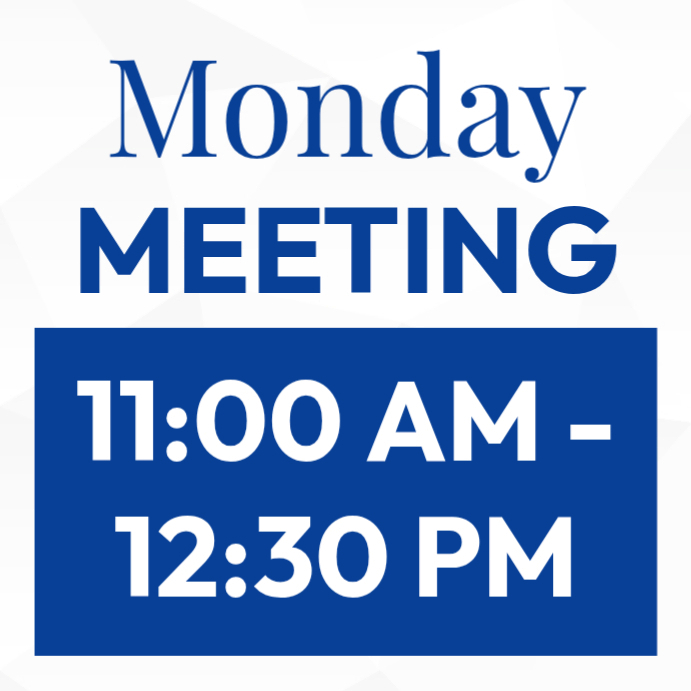 Plantilla de monday meeting notice | PosterMyWall