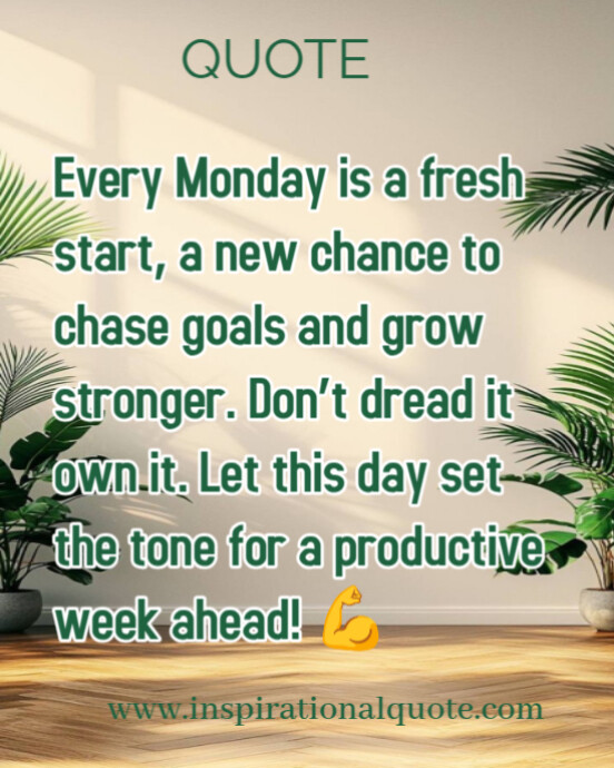 Monday Morning Motivation Quote Social Media Post Template | PosterMyWall