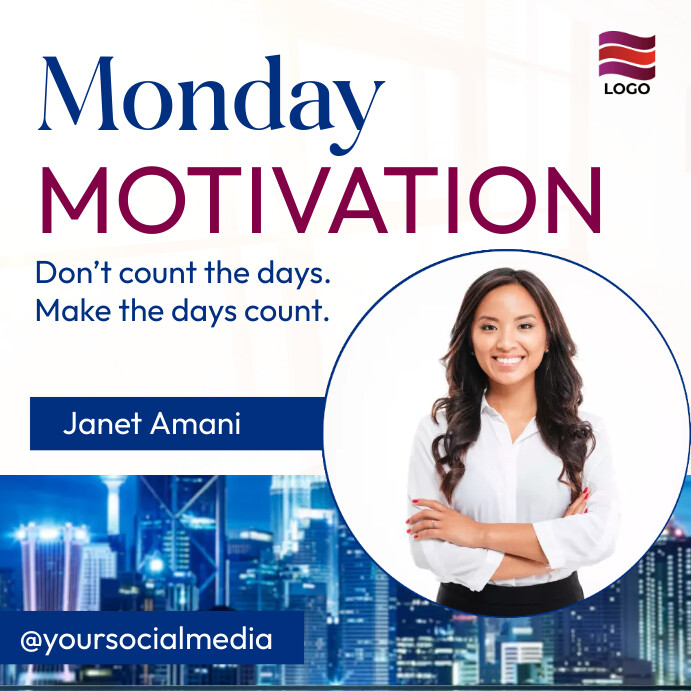 Plantilla de Monday motivation, new week inspiration | PosterMyWall