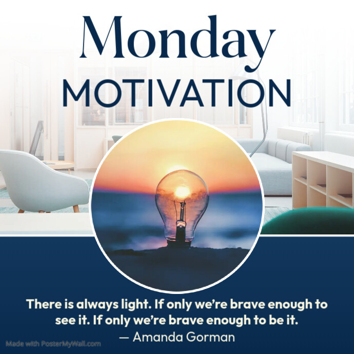 monday motivation flyer template | PosterMyWall