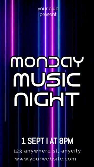 monday music night Template | PosterMyWall
