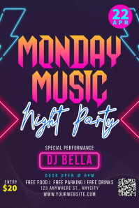 Monday Prime Party Template | PosterMyWall