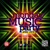 Monday Music Party Template | PosterMyWall