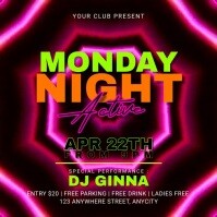 Monday Night Party Template | PosterMyWall