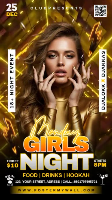 Monday Night Club Party Template | PosterMyWall