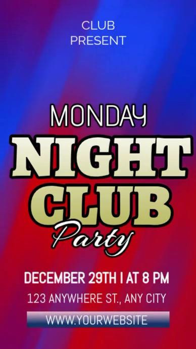 monday night club party Template | PosterMyWall