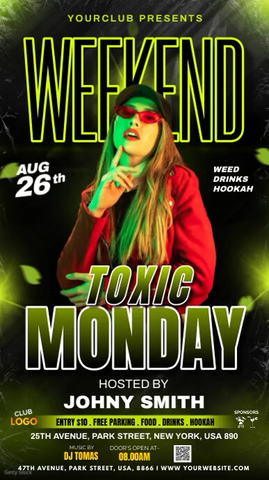 MONDAY PARTY Templat | PosterMyWall