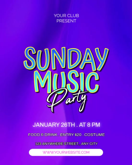 MONDAY PARTY Template | PosterMyWall
