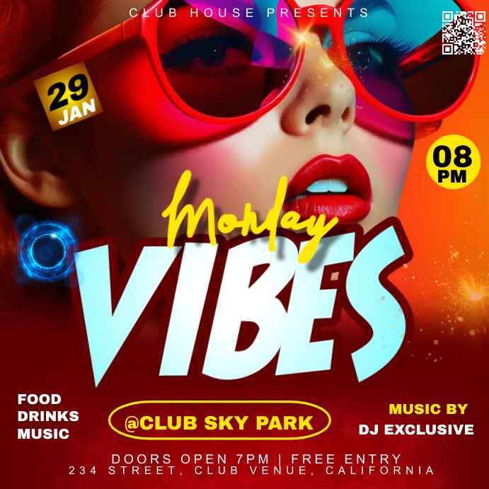 monday party night Template | PosterMyWall