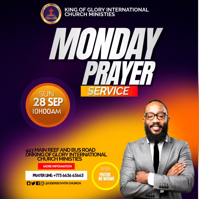 monday prayer Template | PosterMyWall