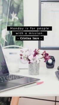 Monday Quote instagram reel Template | PosterMyWall