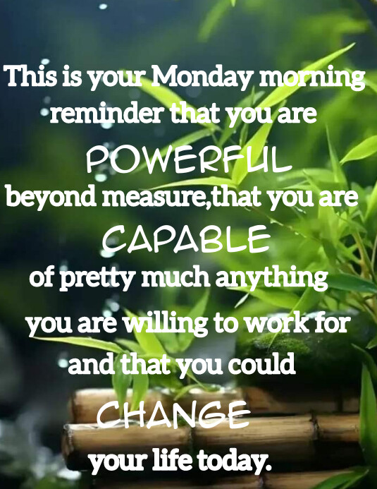 Monday quotes Template | PosterMyWall