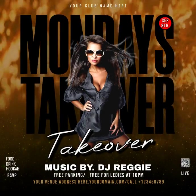 Plantilla de Mondays take over | PosterMyWall