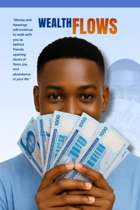 Money, wealth, financial breakthrough, riches, blessings Template | PosterMyWall