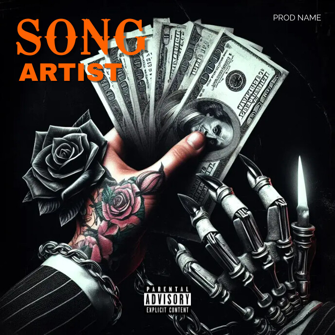 Money album cover art Templat | PosterMyWall