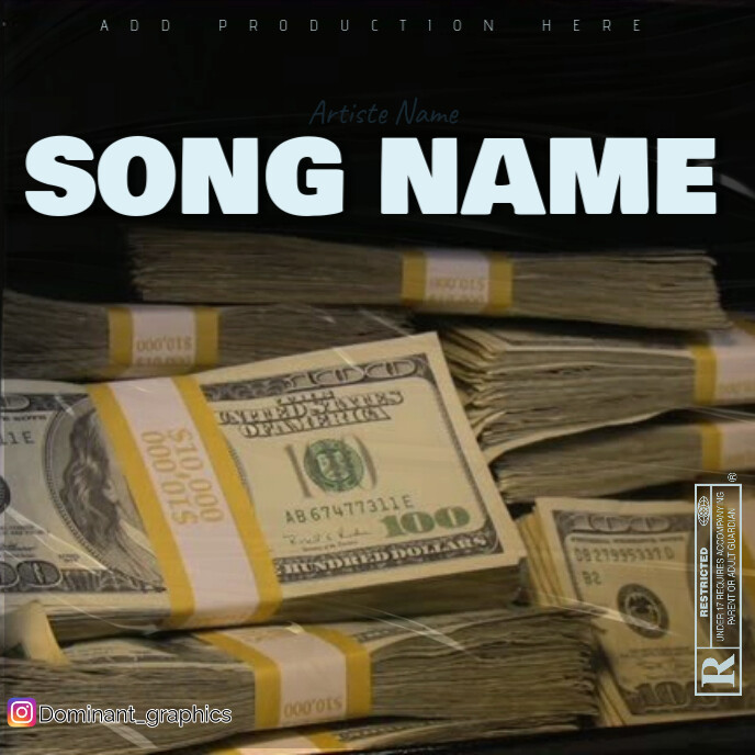Money Album Cover เทมเพลต | PosterMyWall