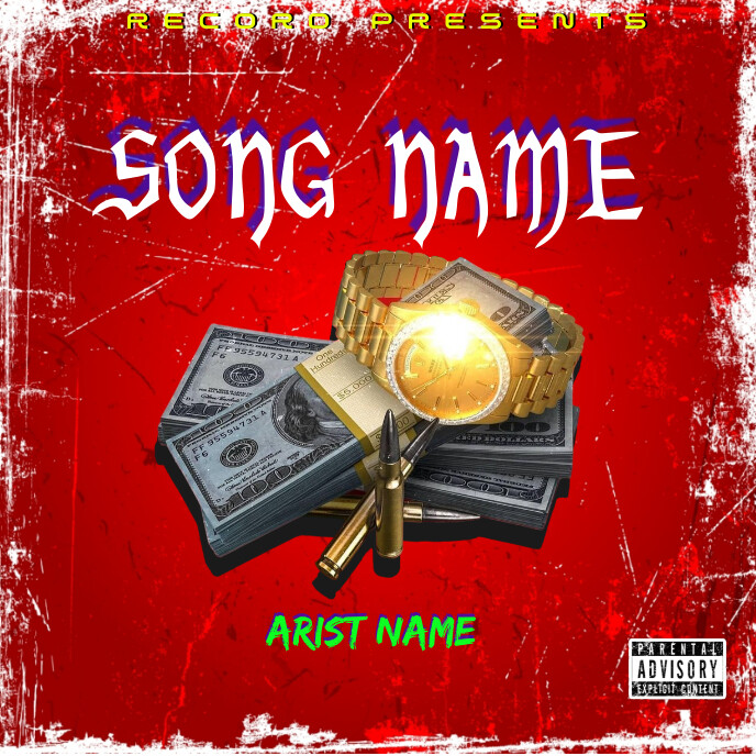 Money album cover template | PosterMyWall