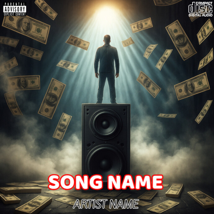 Modèle Money Beats – Trap Rap Album Cover Art | PosterMyWall