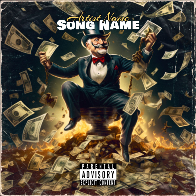 money Cover Album music art trap mixtape rap Template | PosterMyWall