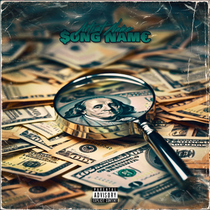 Copy of money Cover Album music art trap mixtape rap | PosterMyWall