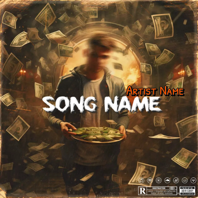 Copy of money Cover music Album art trap mixtape rap | PosterMyWall