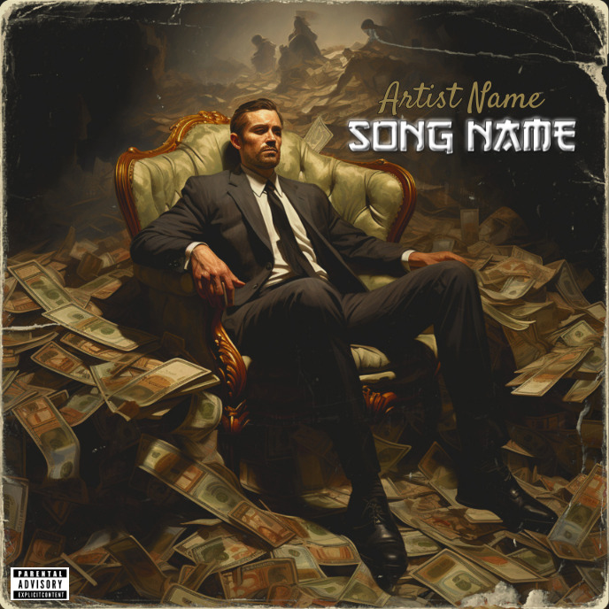 money Cover music Album art trap mixtape rap Template | PosterMyWall