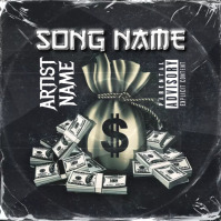 money Cover music Album art trap mixtape rap Template | PosterMyWall