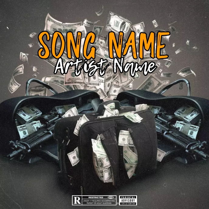 money Cover music Album art trap mixtape rap Template | PosterMyWall