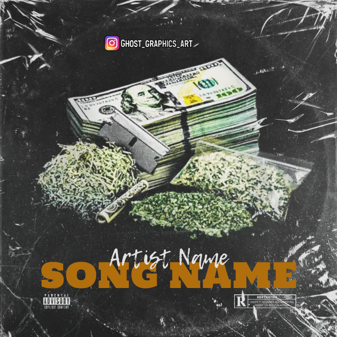 money Cover music Album art trap mixtape rap Template | PosterMyWall