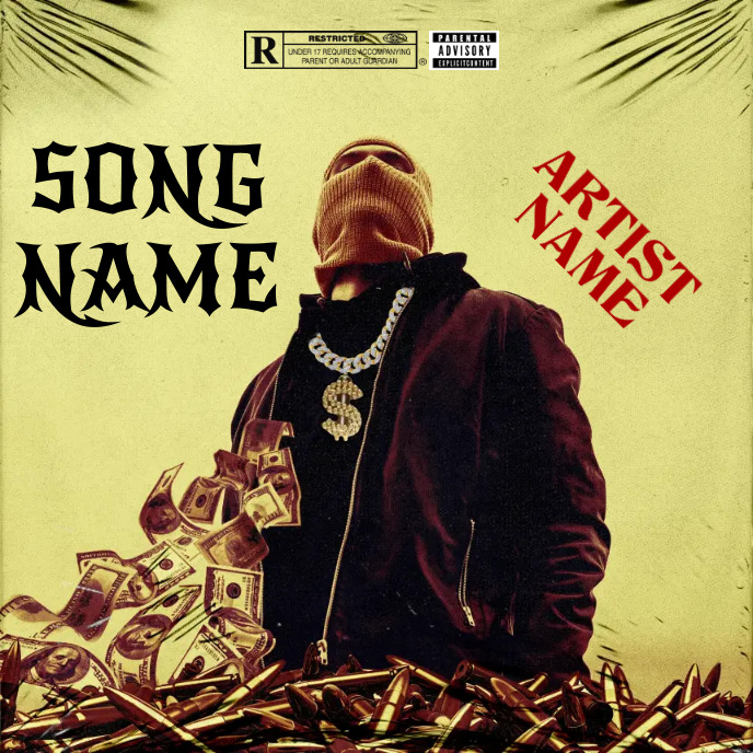 money Cover music Album art trap mixtape rap Template | PosterMyWall