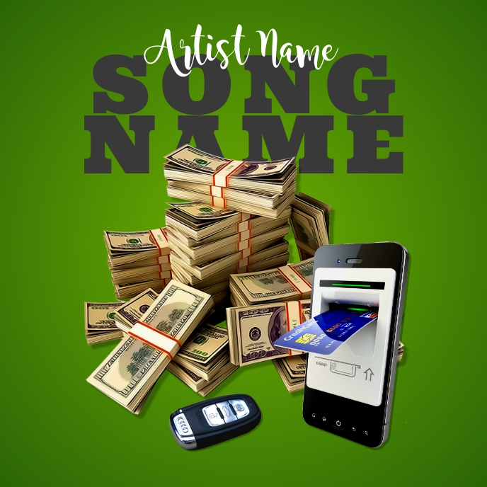 money Cover music Album art trap mixtape rap Template | PosterMyWall