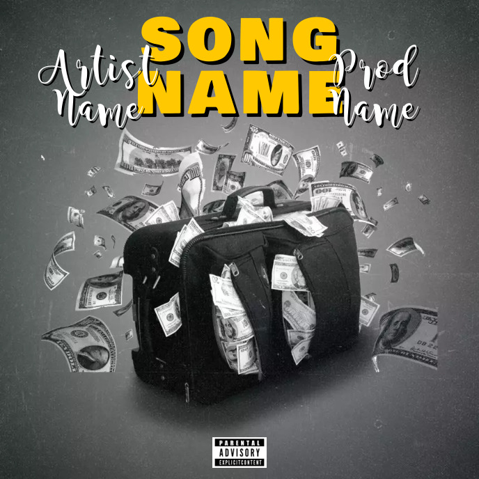 money Cover music Album art trap mixtape rap Template | PosterMyWall