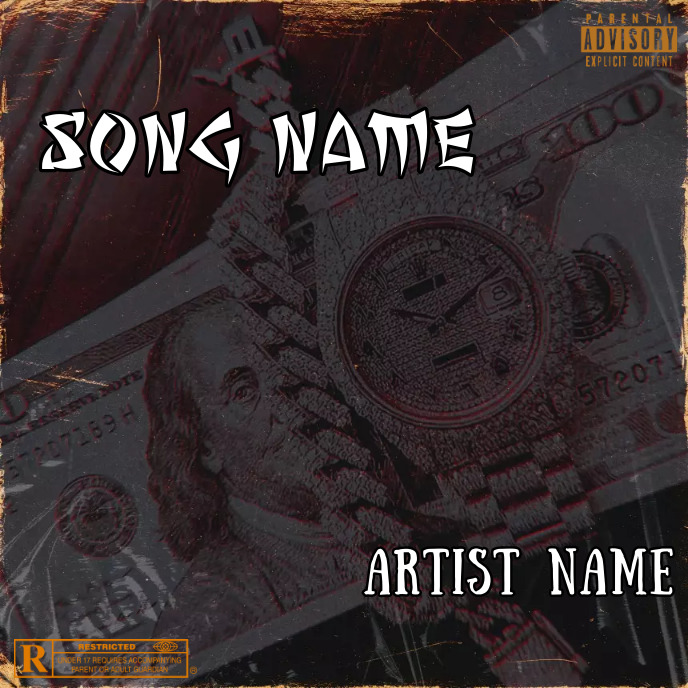 Copy of money Cover music Album art trap mixtape rap | PosterMyWall