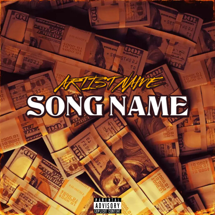 Plantilla de money Cover music Album art trap mixtape rap | PosterMyWall