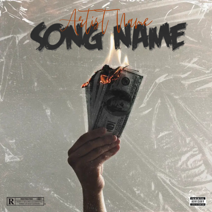 Money Cover Music Album Art Trap Mixtape Rap Template Postermywall