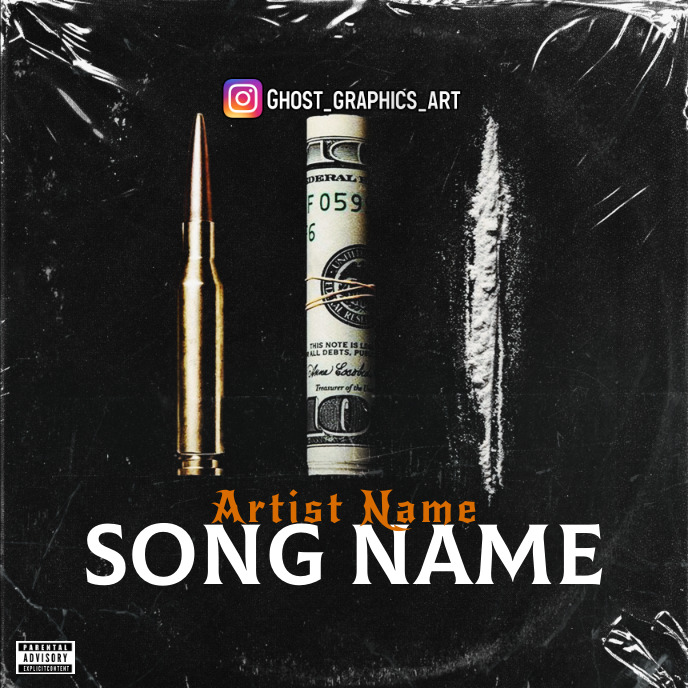 money Cover music Album art trap mixtape rap Template | PosterMyWall