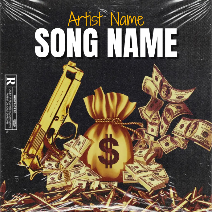money Cover music Album art trap mixtape rap Template | PosterMyWall