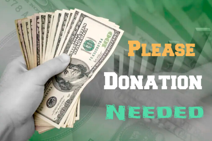 Money Donation Template | PosterMyWall