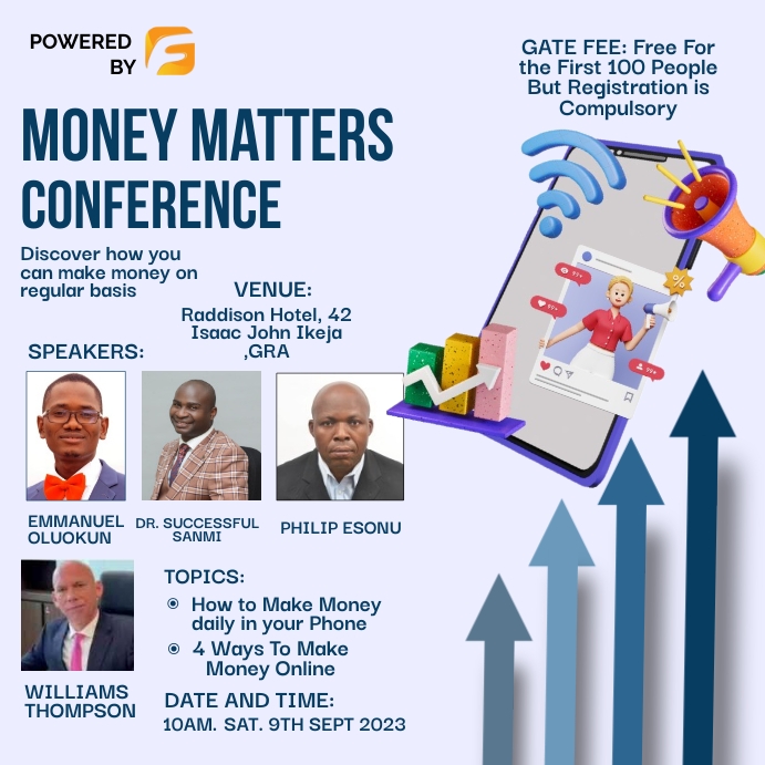 Copia de Money Matters Conference | PosterMyWall