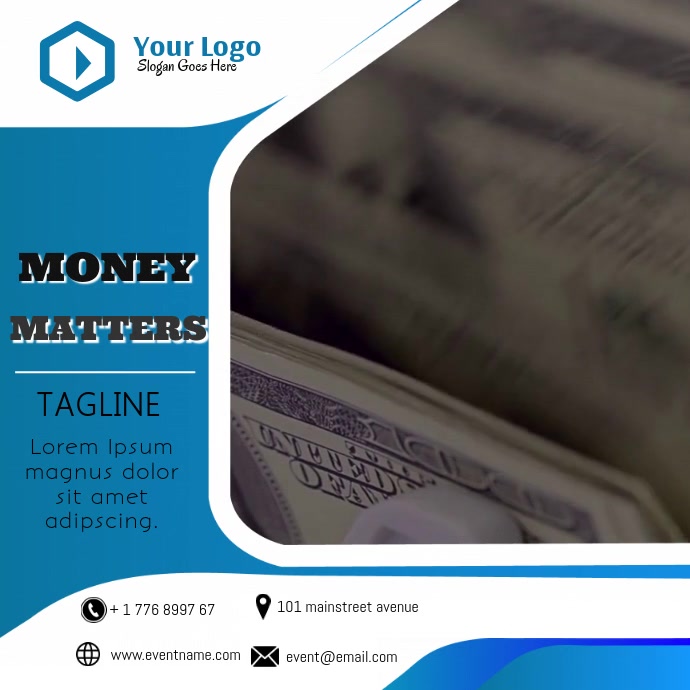 MONEY MATTERS VIDEO FLYER Template | PosterMyWall